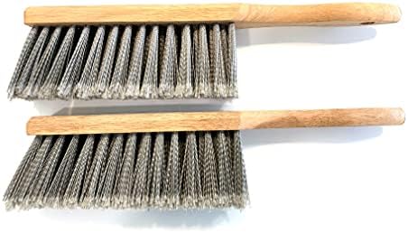 Amazon.com: Rbenxia 2 Pieces Wooden Handle Bench Brushes Horse Hair ...