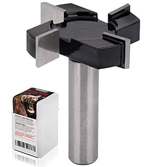 CNC Spoilboard Surfacing Router Bits, 1/2 inch Shank 2 inch Cutting ...