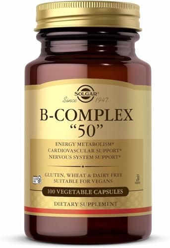 Amazon.com: Solgar B-Complex “50”, 100 Vegetable Capsules - Energy ...