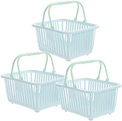 Amazon.com: Gadpiparty 3pcs Small Plastic Shopping Baskets Kids Grocery ...
