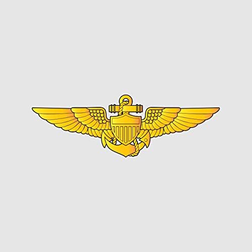 Amazon.com: fagraphix Gold Navy Aviator Wings Sticker Self Adhesive ...