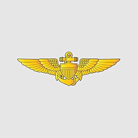 Amazon.com - Gold Navy Aviator Wings Shaped Sticker (Logo Naval Pilot ...
