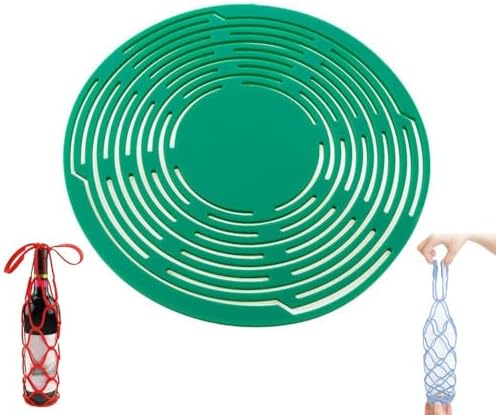 Amazon.com | Multifunctional Mesh Coaster, Silicone Wine Bottle Carrier ...