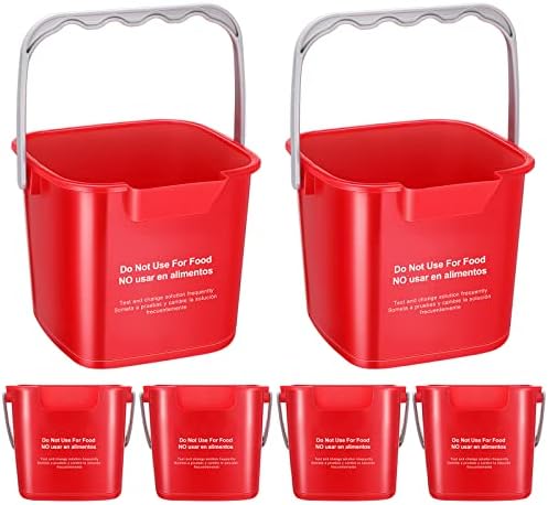 Amazon.com: Peohud 4 Pack Sanitizing Buckets, 3 Quart Small Cleaning ...