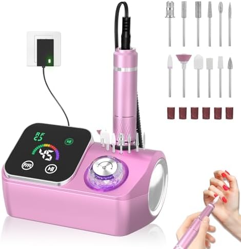 Amazon.com: PYVOLA Professional Electric Nail Drill E-File Machine ...