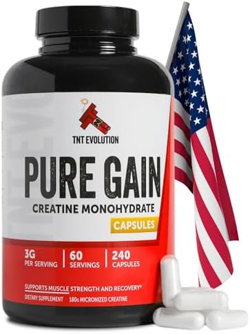 Amazon.com: TNT Evolution Creatine Monohydrate Capsules – 750mg Capsule ...
