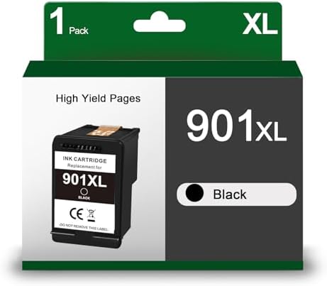 Amazon.com: 901XL Ink Cartridges Black Replacement for HP 901 901XL ...