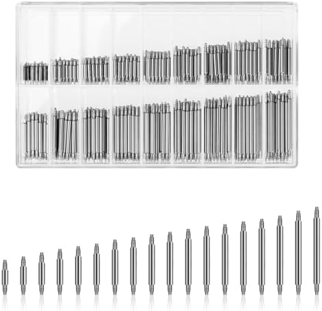 2 Stainless Steel Watch Strap Spring Bars 12mm Pins Lugs Links : Amazon ...