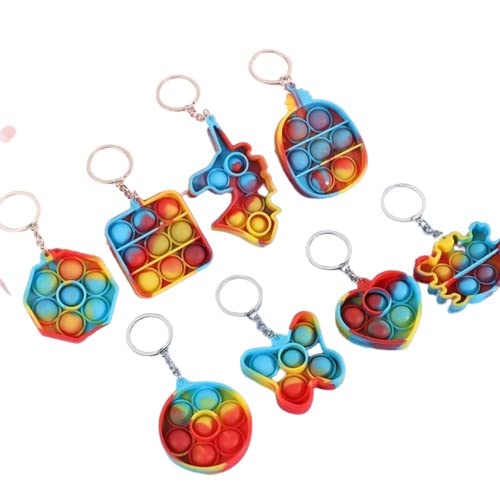 Marvel's Popit Keychain for Kids |Fidget Popit Keychain | Rainbow Popit ...