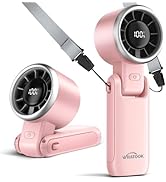 Amazon.com: WHATOOK Portable Fan Handheld Mini Fan: Travel Fans with ...
