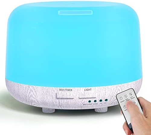 300ML Essential Oil Diffuser, Electric Aroma Diffuser with Remote ...
