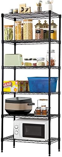 Amazon.com: Doredo 4 Tier Shelving Unit, Adjustable 4 Shelf Storage ...