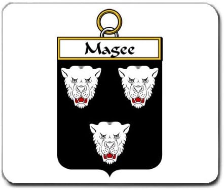 Amazon.com : Magee or McGee Family Crest Coat of Arms Mouse Pad ...