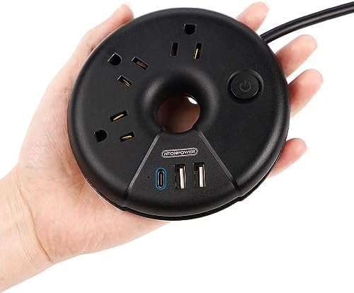 Amazon.com: Travel Charger for Multiple Devices, Flat Plug Power Strip ...