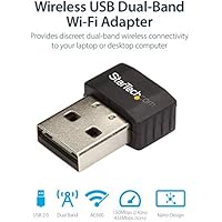 Amazon.com: StarTech.com Wireless USB WiFi Adapter – Dual Band AC600 ...