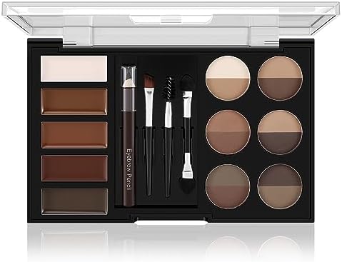Amazon.com : Apooliy Eyebrow Powder Palette Set - 12 Colors, 5 Mascaras ...