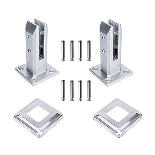 Ykendz 2PC S304 Stainless Steel Square Glass Spigots Pool Fence Spigot ...