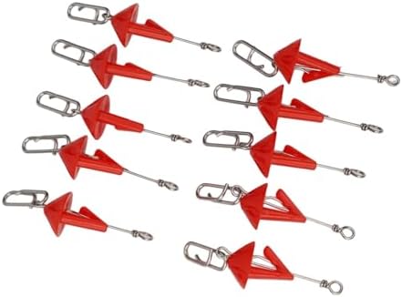 Amazon.com: 10 Pack Breakaway Style Bait Clips Quick Release Fishing ...