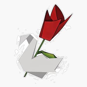 Amazon.com - Prison Break Rose and Crane Bumper Sticker Vinyl Decal 5"