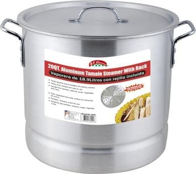Amazon.com: Bene Casa Aluminum Stock Pot with Steamer Rack and Lid ...