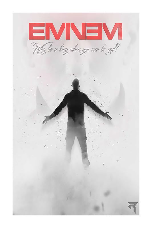 HK PRINTS Eminem Music Wall Poster for Room (12x18 Inch, 300 GSM Paper ...