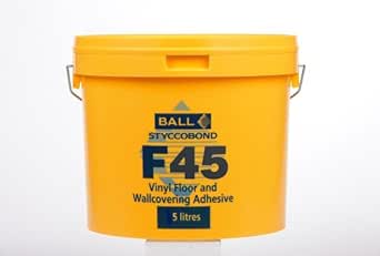 F Ball Styccobond F45 Vinyl Flooring Adhesive - 5 Litres / 5 L : Amazon ...