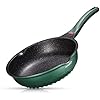 Non-Stick Frying Pan Set with Lids | Extra Deep Ceramic - 28cm & 30cm ...
