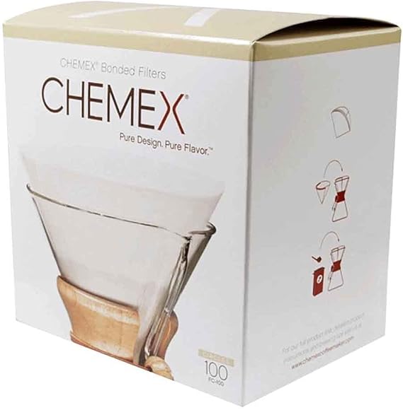 Amazon.com: Chemex Classic Coffee Filters, Squares, 100 ct - Exclusive ...