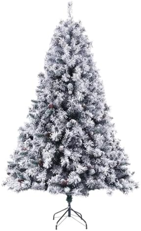 SHATCHI 7Ft/210CM Pre-Lit Lapland Fir Artificial Green Christmas Tree ...