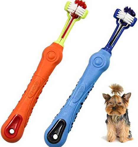 Amazon.com: KnocKconK Three Sided Dog Toothbrush Kit, 2 Size Dog ...