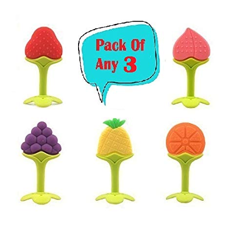 Buy Manan Shopee BPA-Free Teether Fruit Shape Teether For Baby Non ...