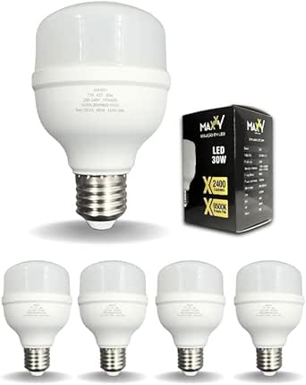 Maxxy Kit de lâmpadas LED 5 lâmpadas 30W Bivolt 6500K Cool White Alta ...
