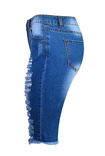(アンココ)Angcoco Womens Sexy High Waist Destroyed R | ファッションスタイル