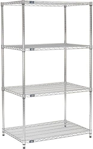 Amazon.com: Amazon Basics 4-Shelf Adjustable Heavy Duty Steel Wire Rack ...