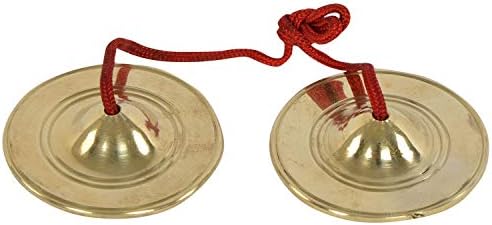 aadia 7CM. HAND CRAFTED BRASS MANJEERA MANJIRA KHARTAL KARTAL CYMBAL ...