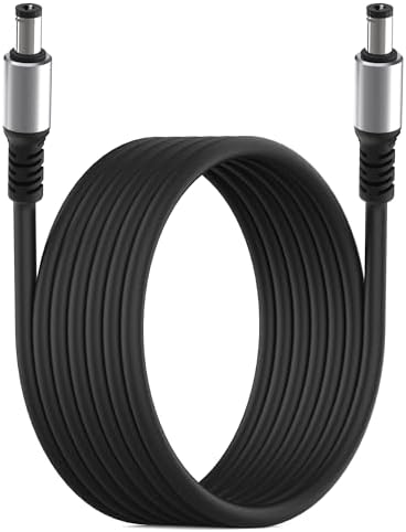 Amazon.com: DC 5.5x2.1mm Male to Male Aluminum Alloy Extension Cord ...