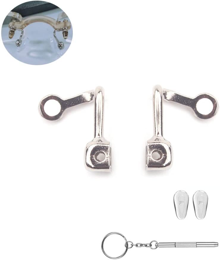 Amazon.com: Eyeglass Nose Pads Arm Stainless Steel Pieces Glasses ...