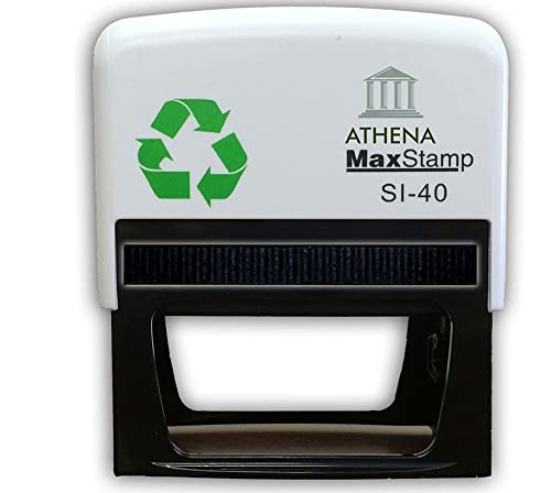 maxum Personalised Self-Inking Stamp for Address and Logo - Up to 7 ...