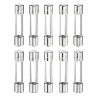 sourcing map 10pcs Fuses 3A 250 Volt Fast Blow Glass Fuse F3AL250V ...