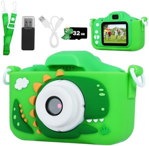 Amazon.com: Upgrade Dinosaurs Digital Camera for Kids: Dual Lens Camera ...