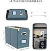 Amazon.com : Oterri File Organizer Box with Lid, Hanging Filing File ...