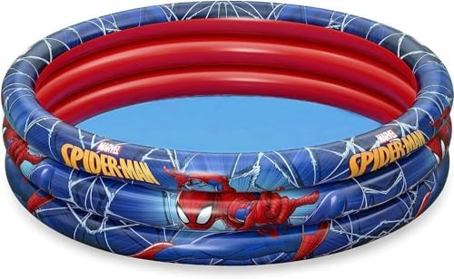Bestway Spider-Man 3-Ring Inflatable Play Pool : Amazon.ae: Toys
