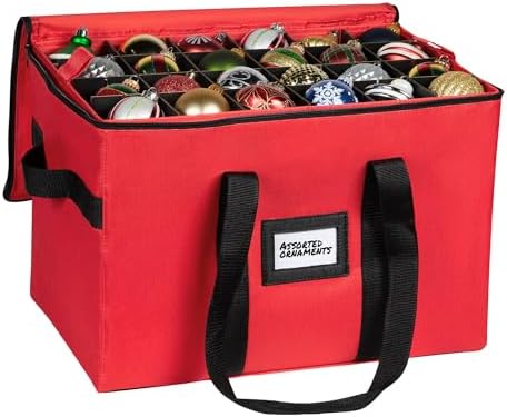 Amazon.com: Christmas Ornament Storage Container,Box Stores Up to 96 ...