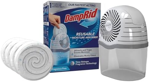 Amazon.com - DampRid Reusable Moisture Absorber with 4 Drop-In Tablets ...
