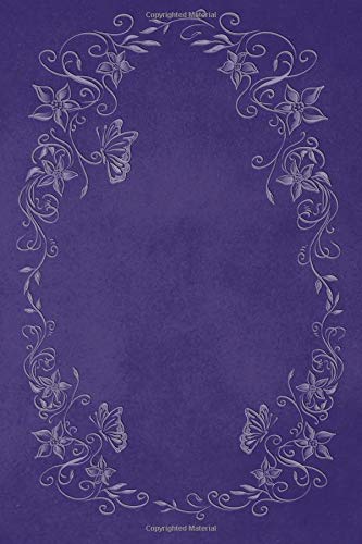Purple 101 - Blank Notebook With Color Me Too! Butterflies & Flowers ...