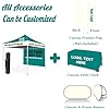 Amazon.com : Hillicon Custom Canopy Tent 10x10 with Logo- Pop Up Canopy ...