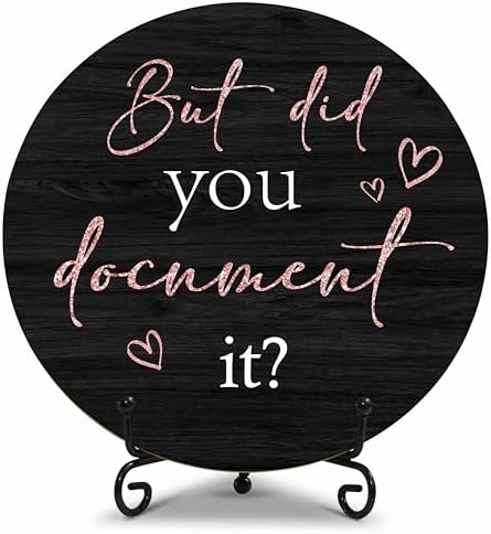 Amazon.com: Black Pink Wood Sign for Office Table Shelf Desk Decor, But ...