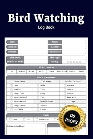 Bird Watching Log Book: Simple Birding Journal to Track and Record Bird ...
