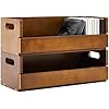 Amazon.com: CroBlissful 2 Set Wooden CD Storage Box, Father's Gift for ...