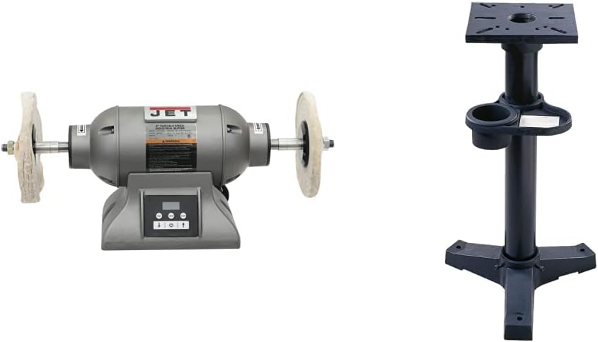 Jet 8-Inch Variable-Speed Industrial Buffer (578218) with Stand ...